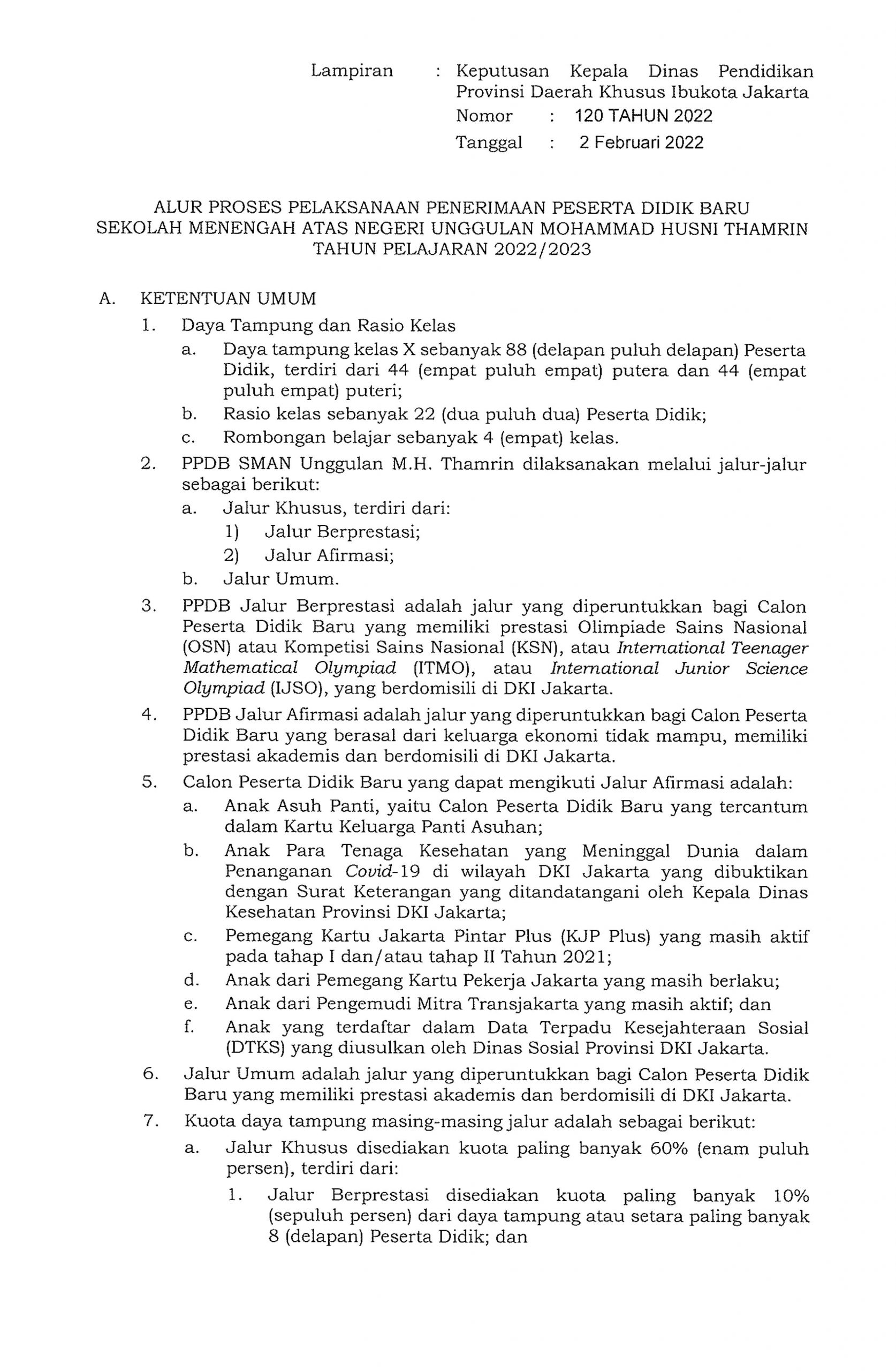 JUKNIS PPDB SMANU MH THAMRIN Tahun Pelajaran 2022/2023 – SMANU M.H ...