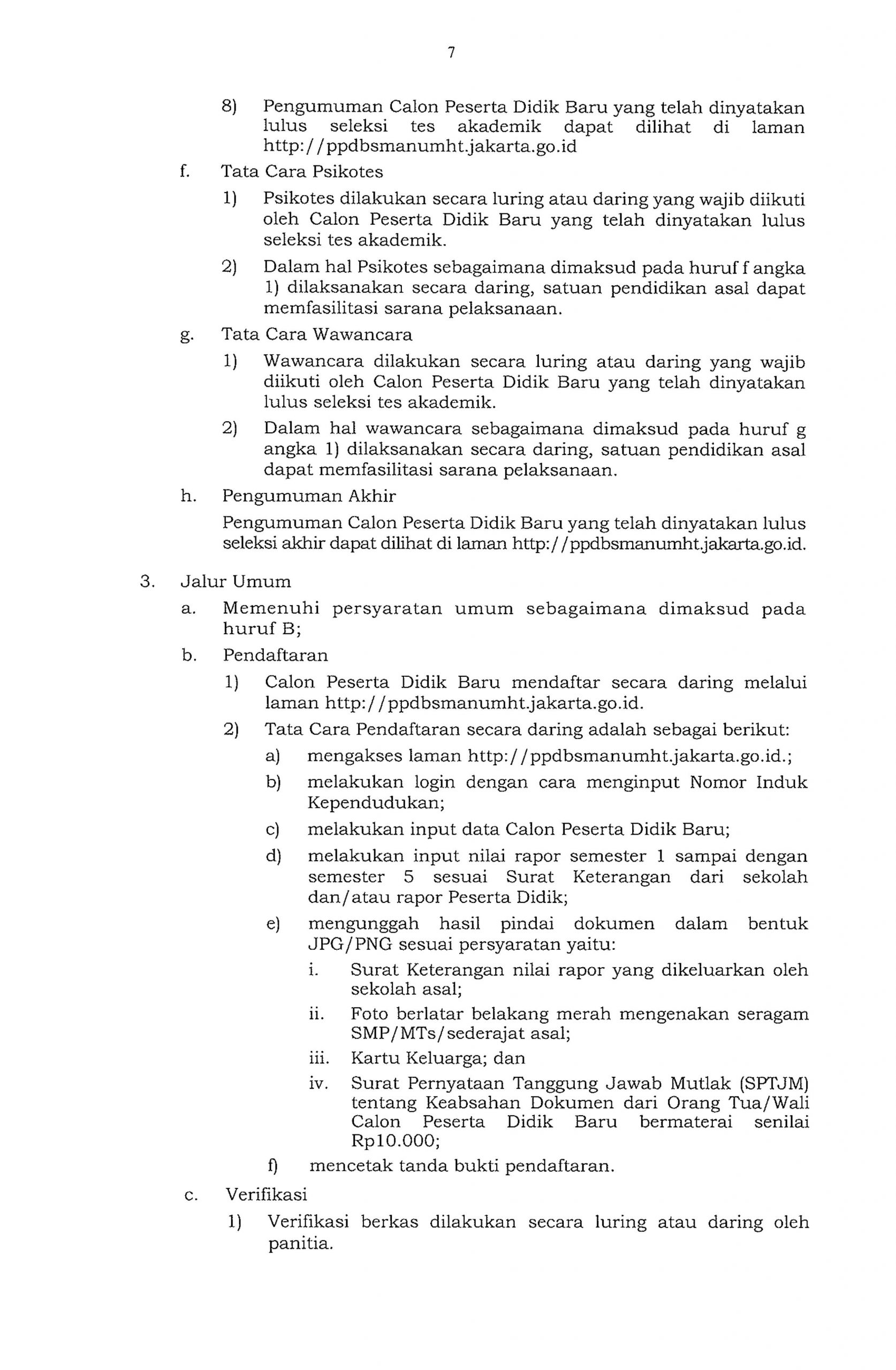 JUKNIS PPDB SMANU MH THAMRIN Tahun Pelajaran 2022/2023 – SMANU M.H ...